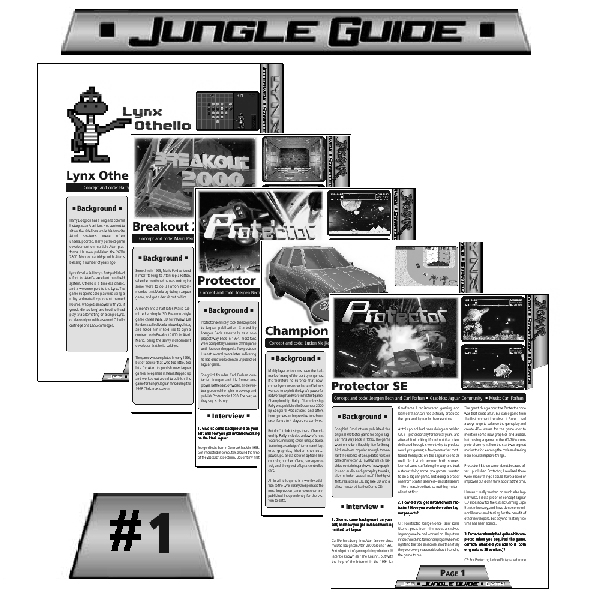 Jungle Guide - Atari Lynx - AtariAge Forums